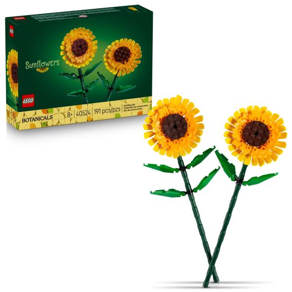 ・Build a sunflower display - Create a display piece for any room with the colorful LEGO Sunflowers (40524) building kit ...