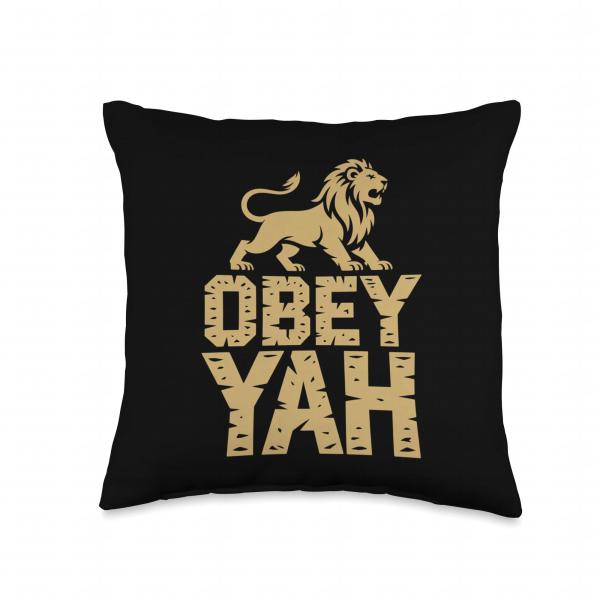 ・Strong stone-texture text and roaring lion imagery reflect heritage, obedience, and spiritual authority rooted in Most ...