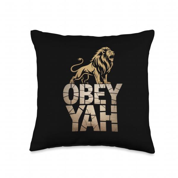 ・Strong stone-texture text and roaring lion imagery reflect heritage, obedience, and spiritual authority rooted in Most ...