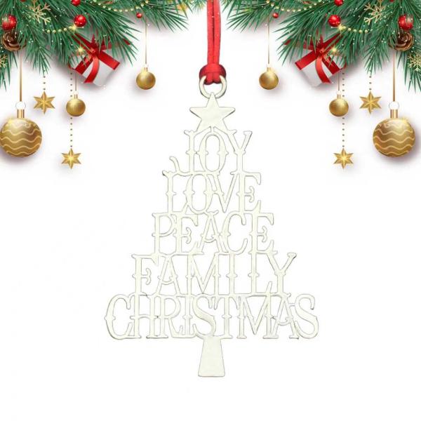 ・Pewter Ornaments: Our christmas tree ornaments are Made of metal material, a 3D relief double-sided design, with a shin...
