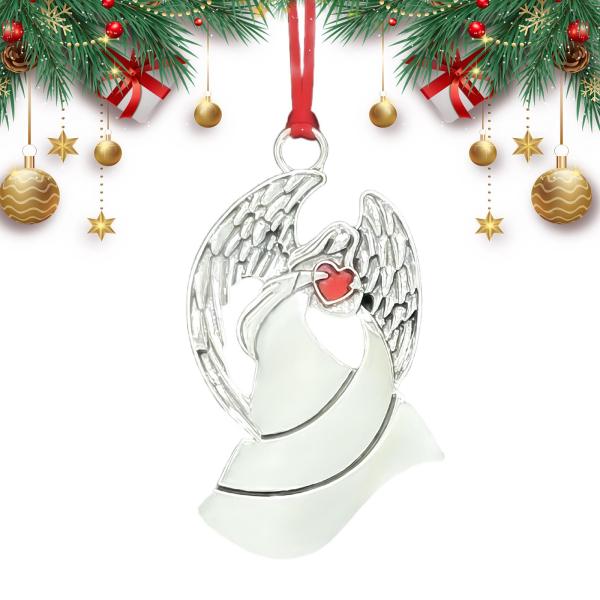 ・Pewter Ornaments: Our christmas tree ornaments are Made of metal material, a 3D relief double-sided design, with a shin...
