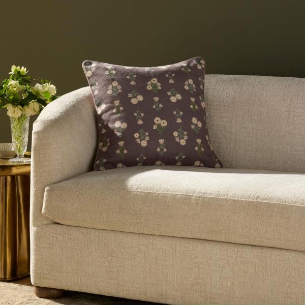 ・Cottage-Style Throw Pillow: The Posie throw pillow by Chris Loves Julia x Loloi features a lovely floral pattern with e...
