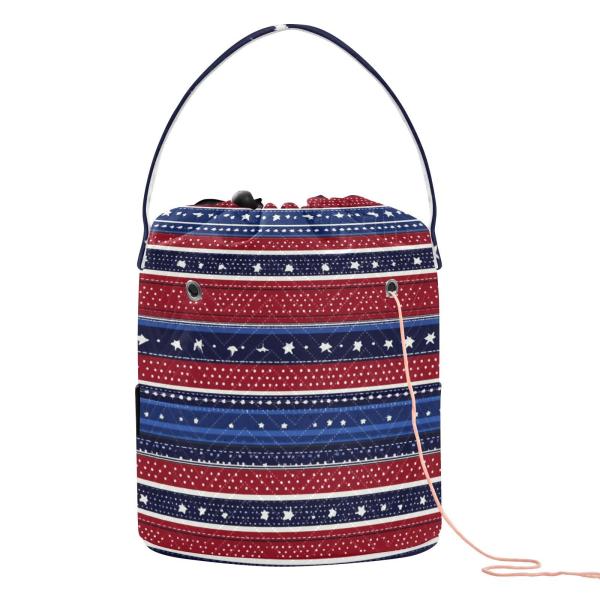 ・Fashion: The yarn bag is made of 100% polyester wave stitched material, which is reusable, practical, stylish and uniqu...