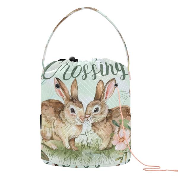 ・Fashion: The yarn bag is made of 100% polyester wave stitched material, which is reusable, practical, stylish and uniqu...