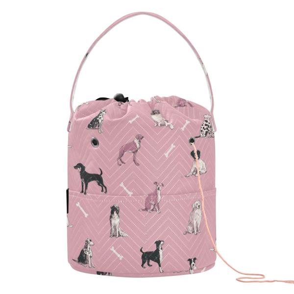 ・Fashion: The yarn bag is made of 100% polyester wave stitched material, which is reusable, practical, stylish and uniqu...