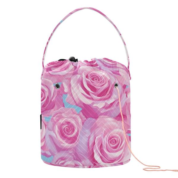 ・Fashion: The yarn bag is made of 100% polyester wave stitched material, which is reusable, practical, stylish and uniqu...