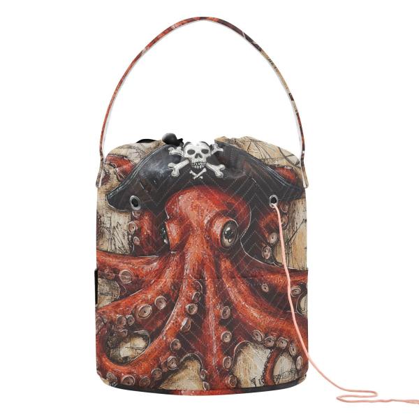 ・Fashion: The yarn bag is made of 100% polyester wave stitched material, which is reusable, practical, stylish and uniqu...