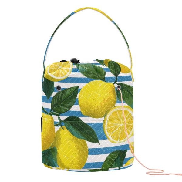 ・Fashion: The yarn bag is made of 100% polyester wave stitched material, which is reusable, practical, stylish and uniqu...