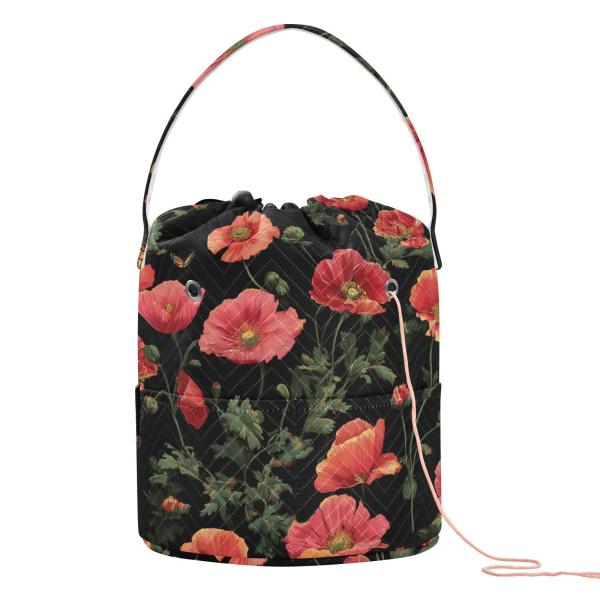 ・Fashion: The yarn bag is made of 100% polyester wave stitched material, which is reusable, practical, stylish and uniqu...