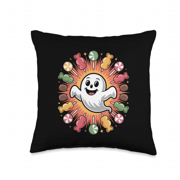 ・Playful Halloween design for men, women, and kids who love candy, ghosts, and colorful festive styles. Perfect for Octo...