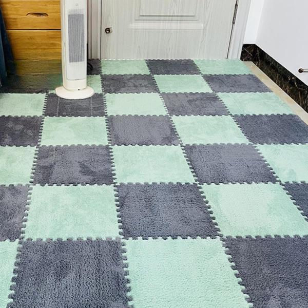 ・1. The plush floor mat is made of high quality plush and EVA foam, soft, comfortable for the feet, non-slip and anti-fa...