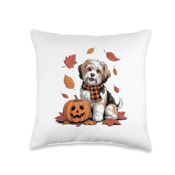 ・Celebrate the cozy season with this cute Havanese Dog lover design featuring a happy Havanese dog, pumpkin, autumn leav...