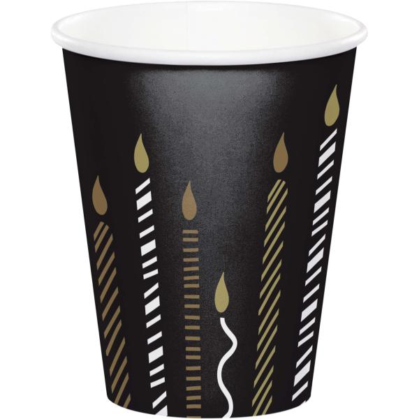 ・Each pack includes eight Golden Wishes Hot or Cold Paper Cups・Paper cups hold nine ounces of beverage・Sturdy paper cups...
