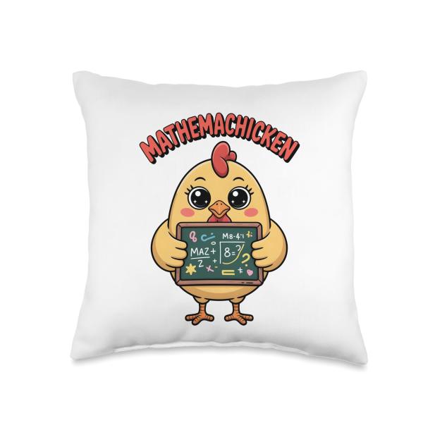 ・Hilarious math chicken pun design for teachers, students, and math lovers with the phrase Mathemachicken. Great for cla...
