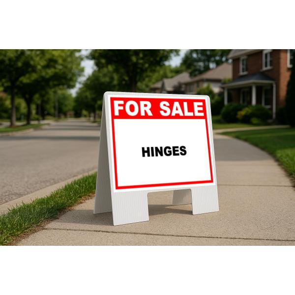 ・Durable Folding A-Frame Sign - Made from industrial-grade coroplast (corrugated plastic) that is lightweight, waterproo...