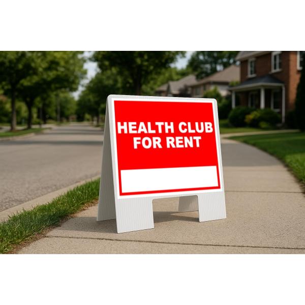 ・Durable Folding A-Frame Sign - Made from industrial-grade coroplast (corrugated plastic) that is lightweight, waterproo...