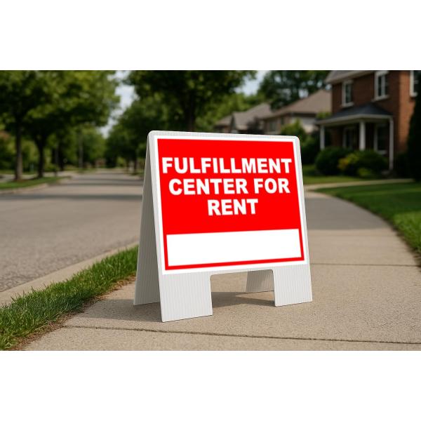 ・Durable Folding A-Frame Sign - Made from industrial-grade coroplast (corrugated plastic) that is lightweight, waterproo...