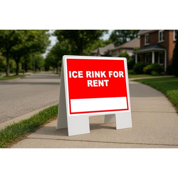 ・Durable Folding A-Frame Sign - Made from industrial-grade coroplast (corrugated plastic) that is lightweight, waterproo...