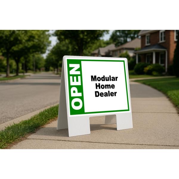 ・Durable Folding A-Frame Sign - Made from industrial-grade coroplast (corrugated plastic) that is lightweight, waterproo...