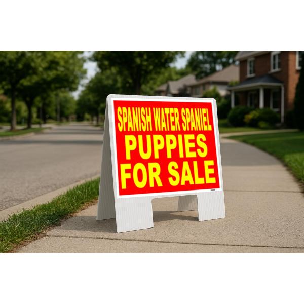 ・Durable Folding A-Frame Sign - Made from industrial-grade coroplast (corrugated plastic) that is lightweight, waterproo...