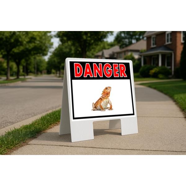 ・Durable Folding A-Frame Sign - Made from industrial-grade coroplast (corrugated plastic) that is lightweight, waterproo...