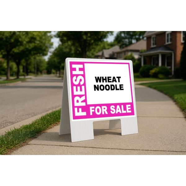 ・Durable Folding A-Frame Sign - Made from industrial-grade coroplast (corrugated plastic) that is lightweight, waterproo...