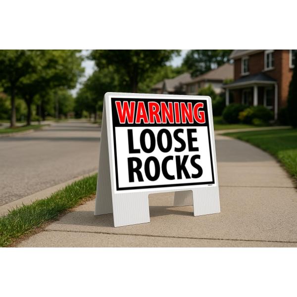 ・Durable Folding A-Frame Sign - Made from industrial-grade coroplast (corrugated plastic) that is lightweight, waterproo...