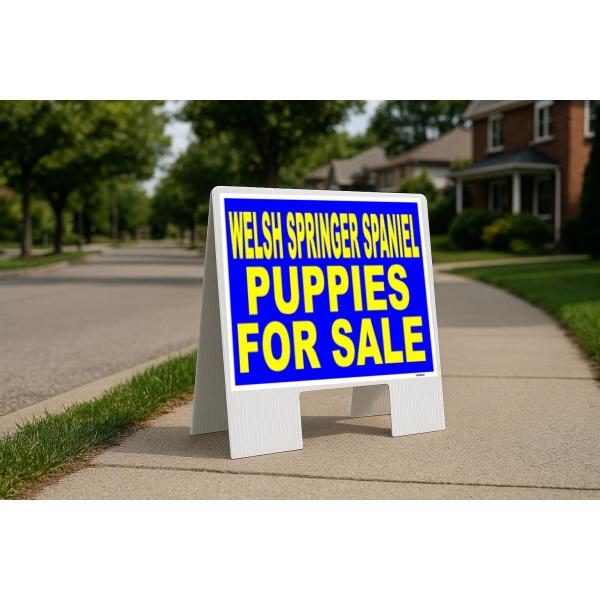 ・Durable Folding A-Frame Sign - Made from industrial-grade coroplast (corrugated plastic) that is lightweight, waterproo...