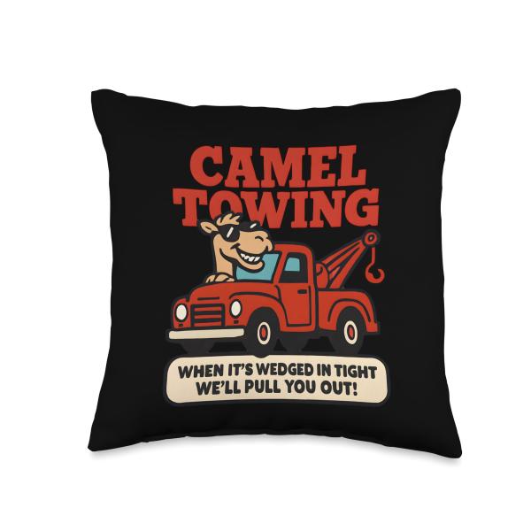 ・Camel Towing, Get this funny ironic sarcastic unwearable joke gear, perfect embarrassing, dumb and stupid cringy inappr...