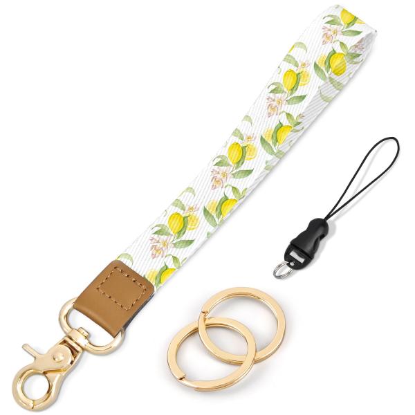 ・万能リストレットストラップ:このリストレットキーホルダーには2つのメタルキーチェーンと黒いロープが付いており、鍵、IDカード、名刺ホルダー、財布などを簡単に持ち運ぶことができます。 この素敵なリストバンドキーチェーンは、日常生活に非常に適...