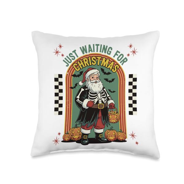 ・Unique design mixing Halloween and Christmas! This funny skeleton Santa graphic is perfect for men and women who love s...