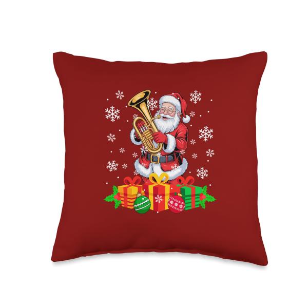 ・This Santa Playing Tuba Instrument Colorful Christmas Boxes costume is for dad, mom, grandma, grandpa, uncle, aunt, aun...