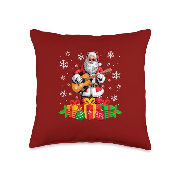 ・This Santa Playing Guitar Instrument Colorful Christmas Boxes costume is for dad, mom, grandma, grandpa, uncle, aunt, a...