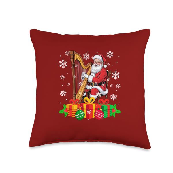・This Santa Playing Harp Instrument Colorful Christmas Boxes costume is for dad, mom, grandma, grandpa, uncle, aunt, aun...