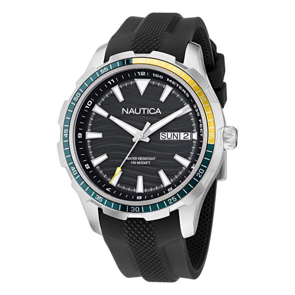 ・Silver Tone 44mm recycled (90%) stainless steel case with mineral glass crystal.・Blue dial 3H movement with date at 3 o...