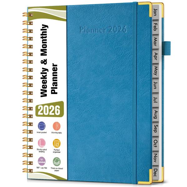 ・【Full-Year 2026 Planner Overview】 2026 daily planner offers planning time of up to 12 months, allowing you to plan your...