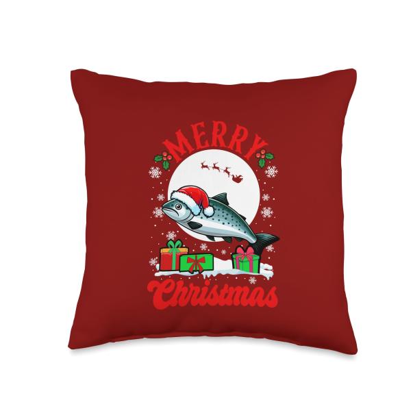 ・This Merry Christmas Santa Salmon Xmas Box Funny Fishing Fisher costume is for dad, mom, grandma, grandpa, uncle, aunt,...