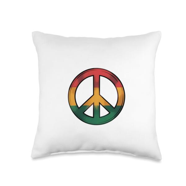 ・This design features a bold peace sign filled with Rasta colors.・It represents love, unity, and Jamaican pride.・100% sp...