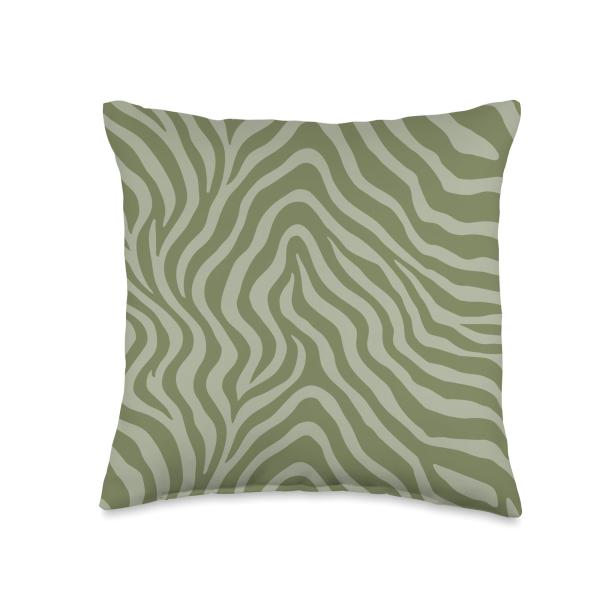 ・Classic monochromatic zebra-inspired pattern in timeless olive green tones. Stylish case design for everyday use, moder...