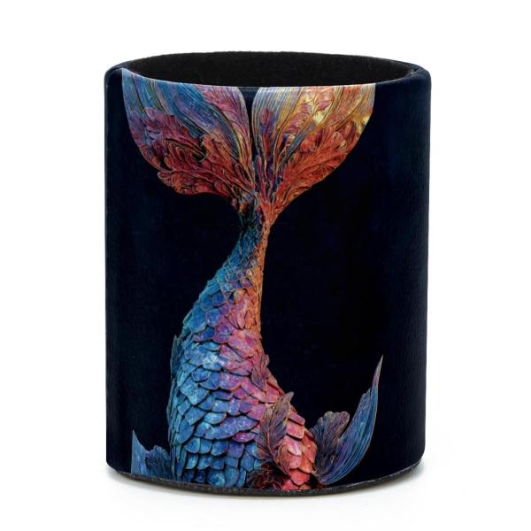 ・HIGH QUALITY DECORATIVE STORAGE BUCKET - The pen holder is covered with elegant and sturdy leather with exquisite stitc...