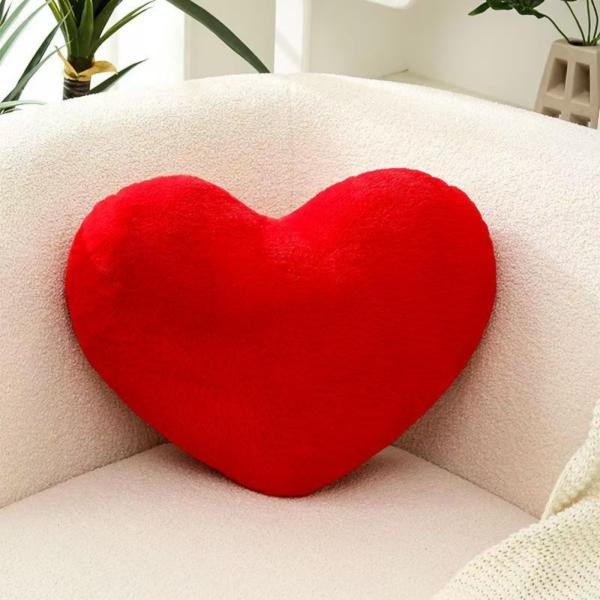 ・Material: The heart shaped pillow is made of plush polyester exterior with fuffy PP cotton filling, which is soft, comf...