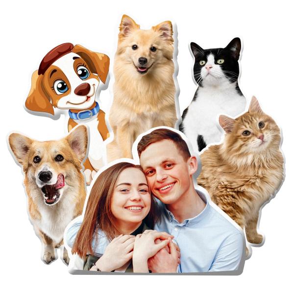 ・?【Fun ＆ Personalized Pillow】 Turn any moment-funny snapshots, beloved pet portraits, or cherished faces-into a unique, ...