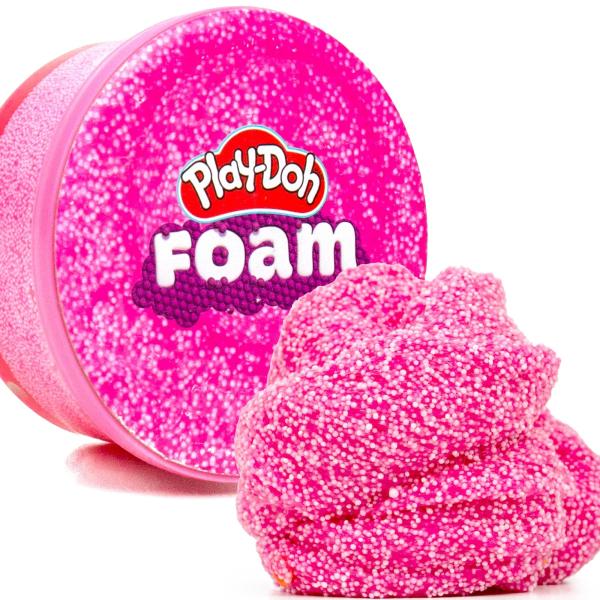 ・SQUISHY, SPONGY, SATISFYING: This 3-ounce jar of bright pink Play-Doh Foam has soft beads and pretend rainbow sprinkles...