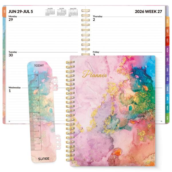 ・Plan Ahead 2026-2027: This academic planner 2026-2027 runs from July 2026 to June 2027, with extra monthly pages for Ma...