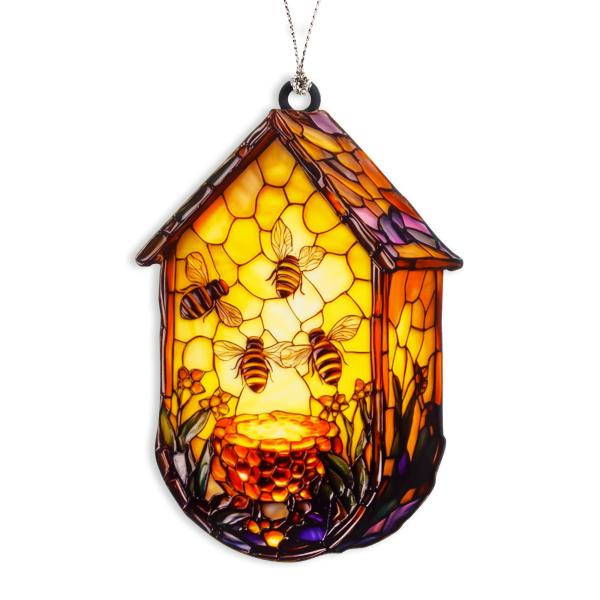 ・? Bee Ornament - Nature's Sparkle for the Holidays: Add a warm golden glow to your Christmas tree with this stunning be...