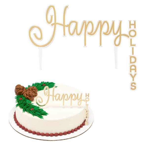 ・DecoPac Happy Holidays Waterfall デコレーション - このトプシータービー垂直レイヨントッパーでヒイラギの陽気なクリスマスをお過ごしください! このユニークなフォーマットは、水平面と垂直面が特徴で、どんなケ...