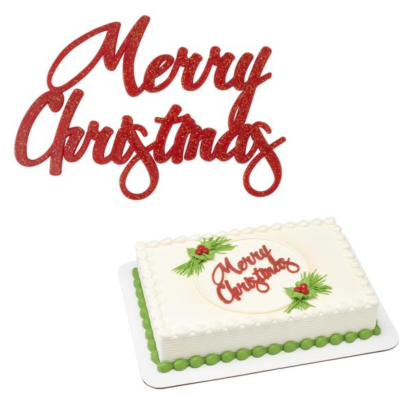 ・メリークリスマス! - この赤いスクリプトケーキトッパーをこのホリデーシーズンのクリスマスベイクに加えると、お祝いになります。 このお祝いの赤いケーキデコレーションレイヨンは、注入されたゴールドのグリッターのおかげで輝きます。・使いやすい...