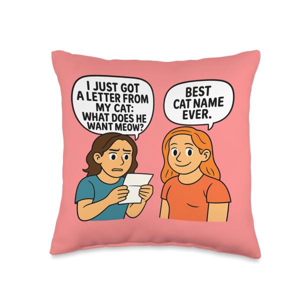 ・Playful cat humor for feline fans! "What does he want meow?" makes every cat owner laugh. Perfect for anyone who loves ...