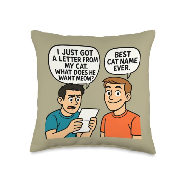 ・Playful cat humor for feline fans! "What does he want meow?" makes every cat owner laugh. Perfect for anyone who loves ...