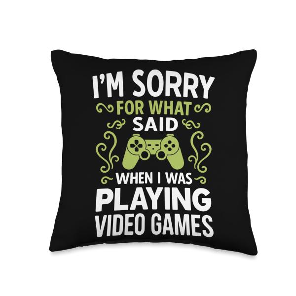 ・I'm Sorry For What I Said When I Was Playing Video Games・100% spun-polyester fabric・Double-sided print・Filled with 100%...